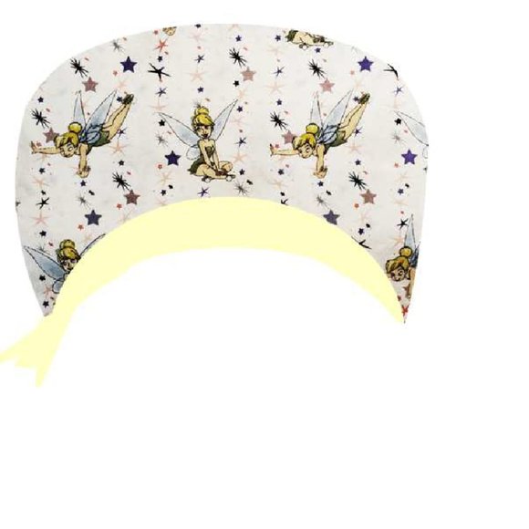 Hand Crafted | Accessories | Tinkerbell Ponytail Scrub Cap Medical Hat ...